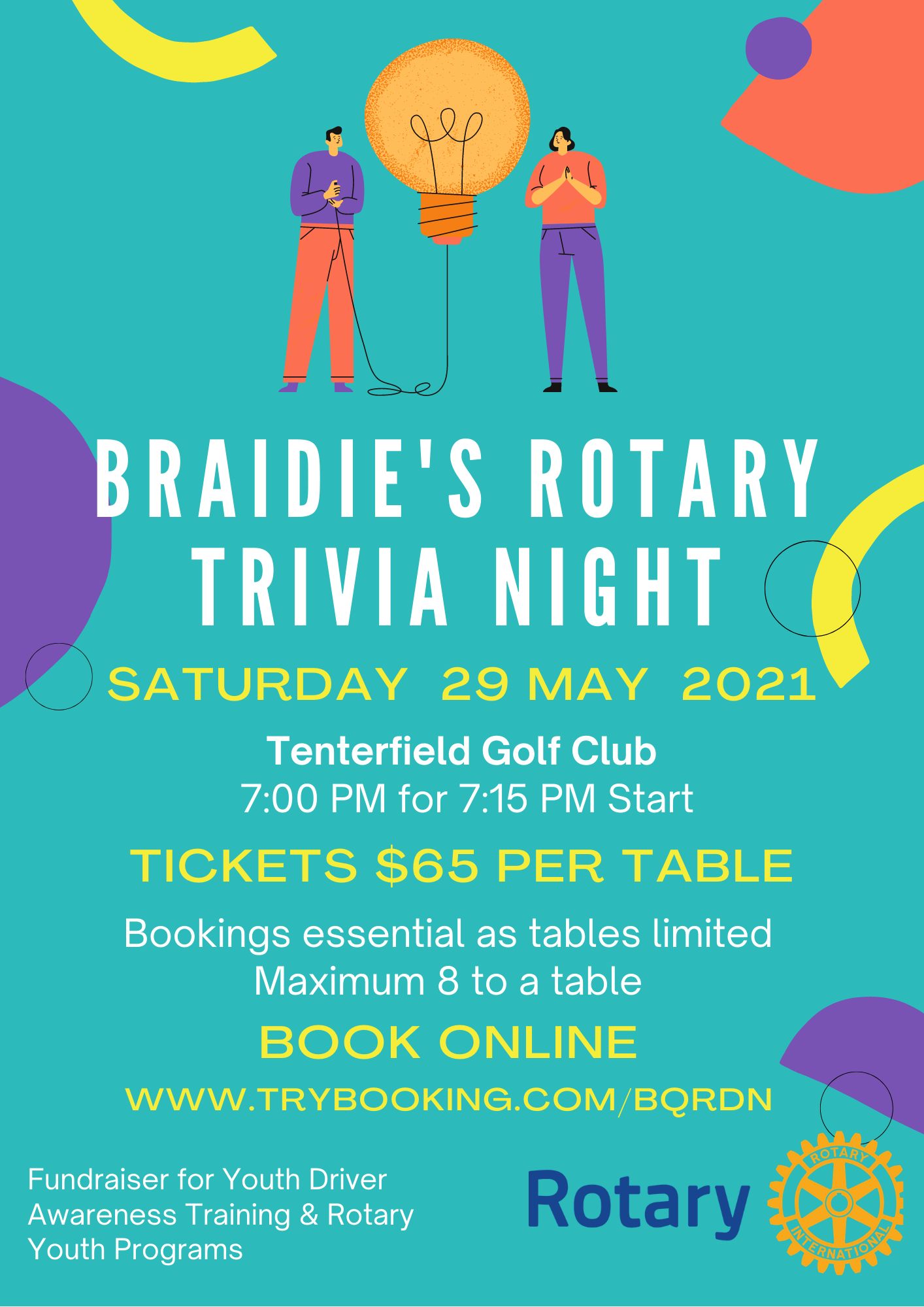 Braidie's Rotary Trivia Night | Tenterfield Shire Council